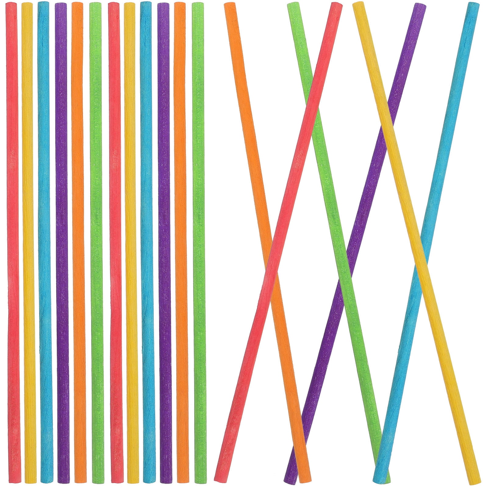HEATSHAKING 50Pcs Assorted Color Craft Sticks for Kids - Walmart.com