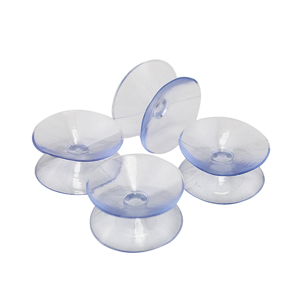 HEATSHAKING 50Pcs Clear Suction Pads for Glass Table Round Shape Double ...