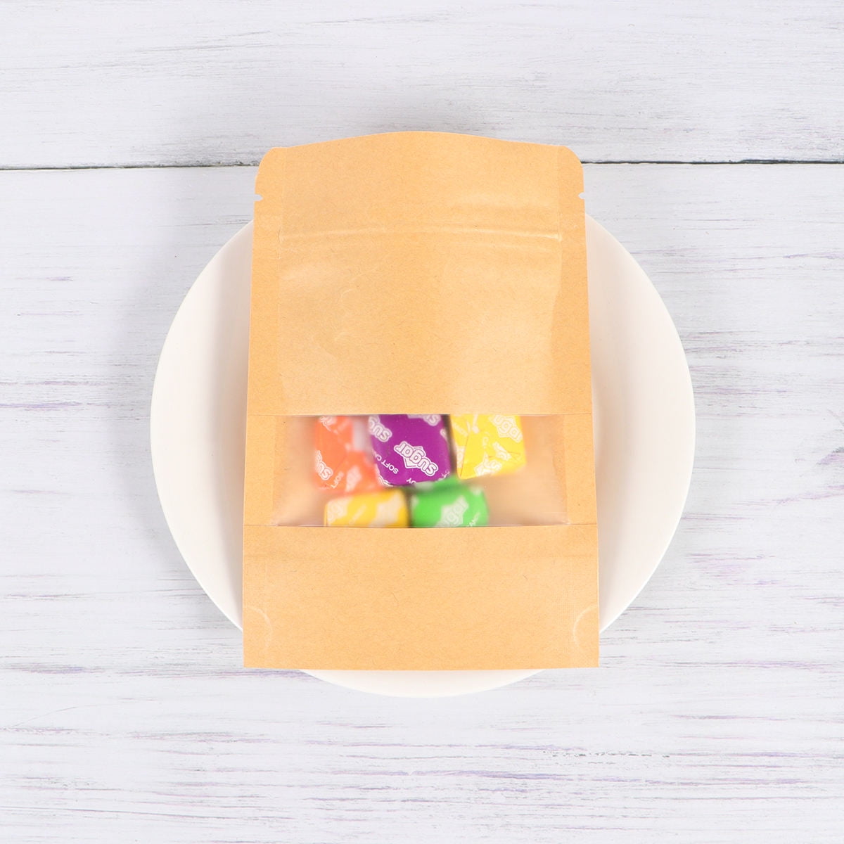 HEATSHAKING 50Pcs Khaki Paper Pouch for Food-Grade Packaging - Walmart.com