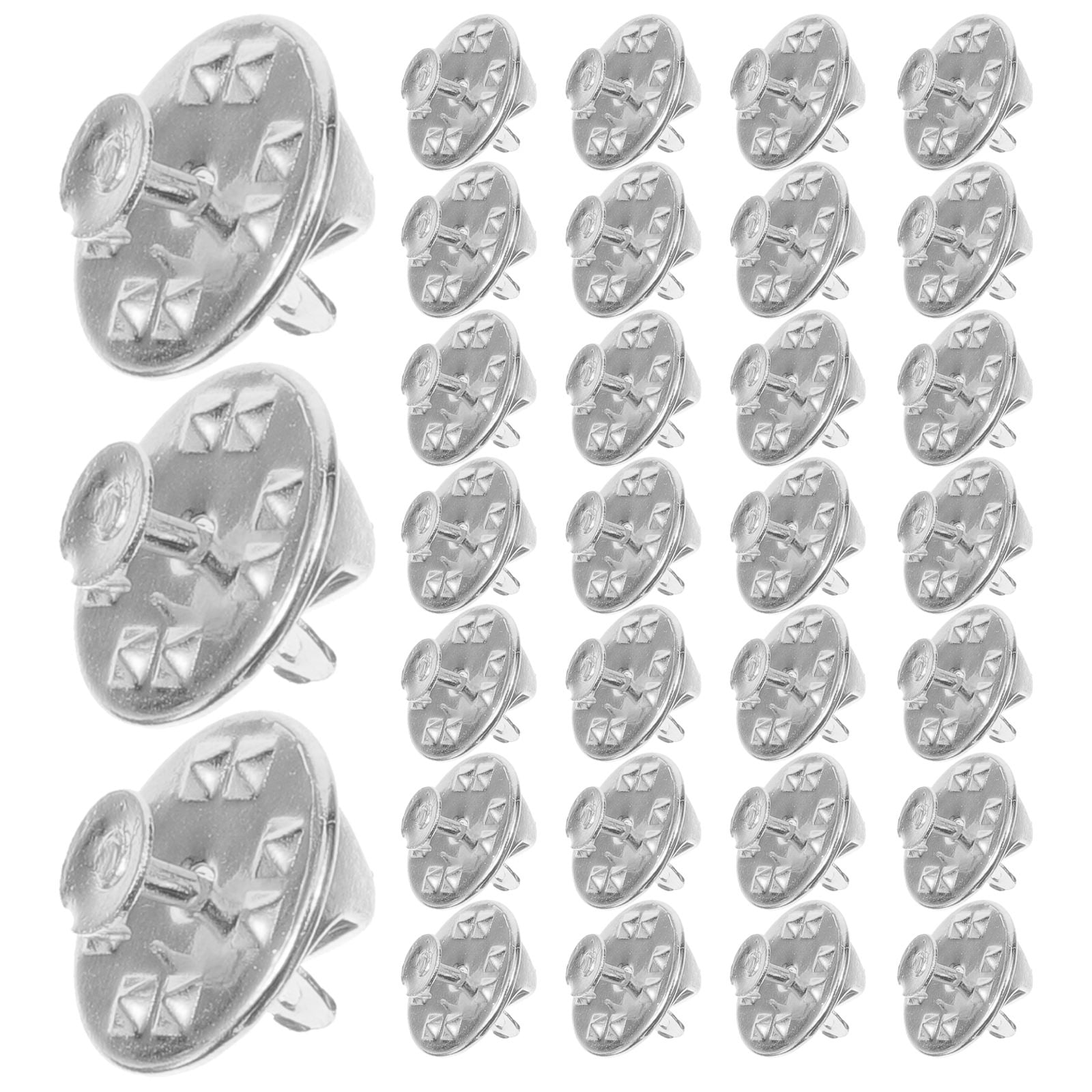 HEATSHAKING 50Pcs Locking Pin Keepers Backs for Jewelry Making ...