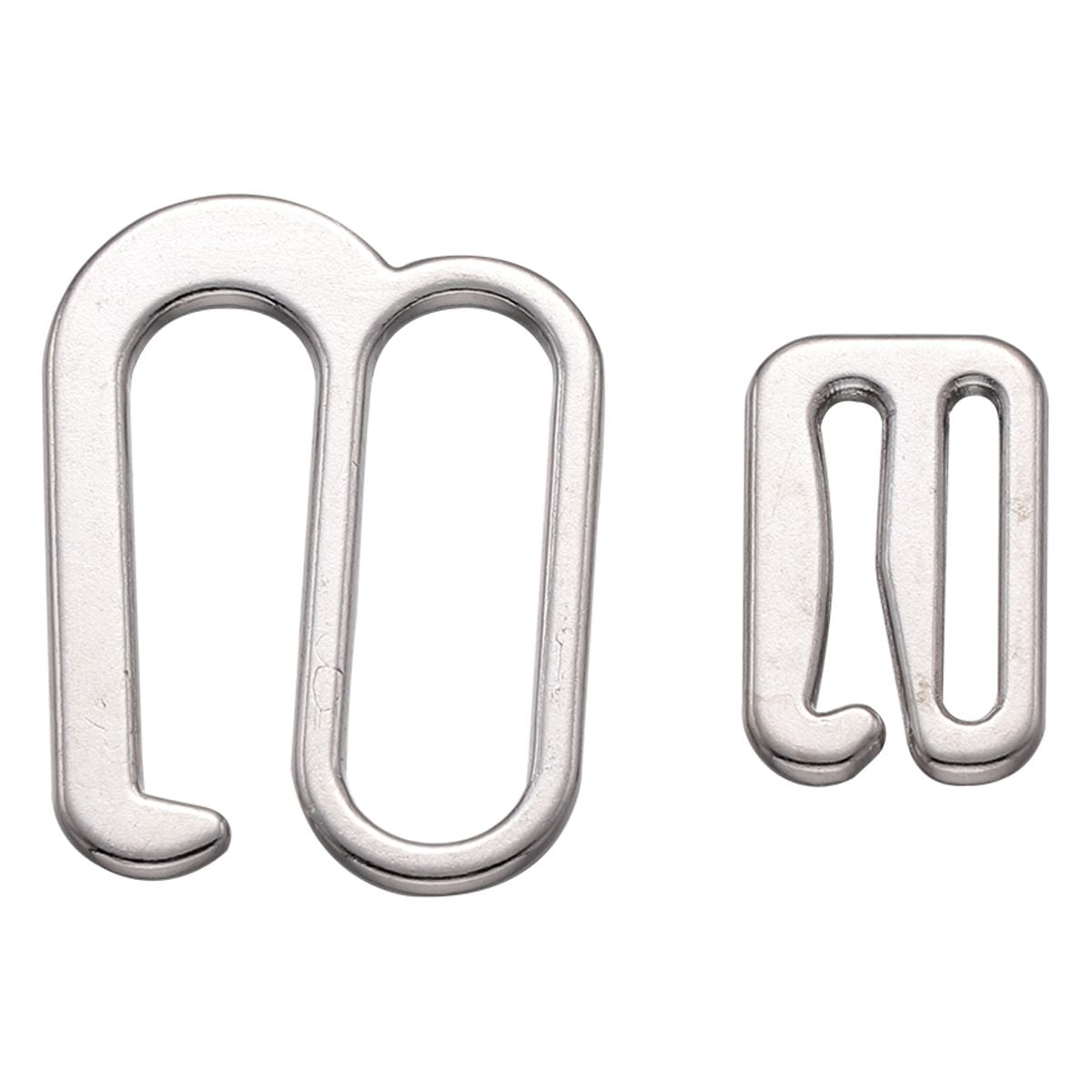 HEATSHAKING 50Pcs Metal Straps Clips For Bras Silver Adjustable Strap ...