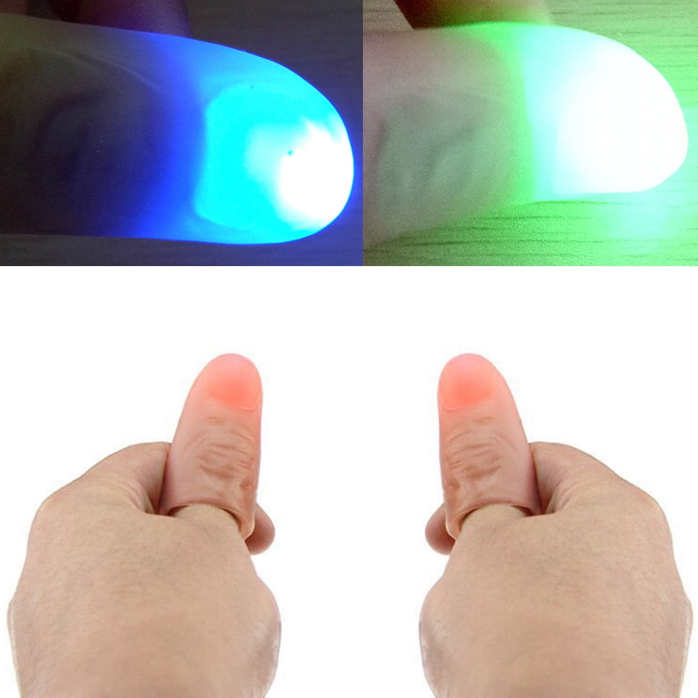 HEATSHAKING 5Pack Led Finger Light Toy Random .5x3x1cm Plastic For Kids ...