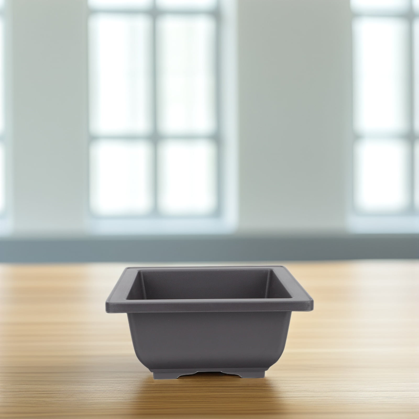 HEATSHAKING 5Pcs Black PP Square Flowerpots for Windowsill and Bedroom ...
