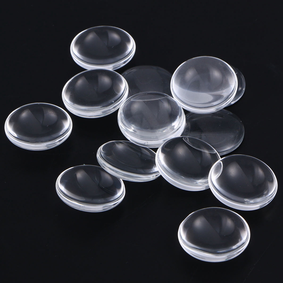HEATSHAKING 60 Pcs Glass Round Pendant for Enamel Pin Display and DIY ...