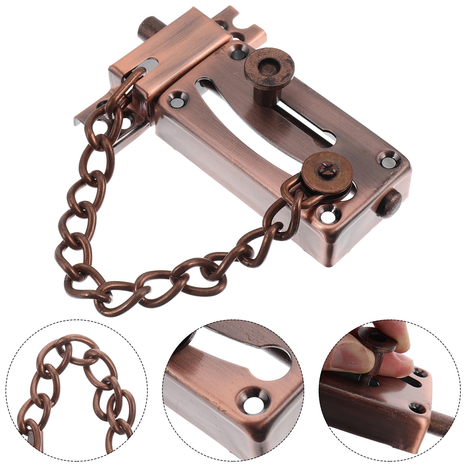 HEATSHAKING 6Pack Chain for Front Door with Portable Safety Lock 8.2 x ...