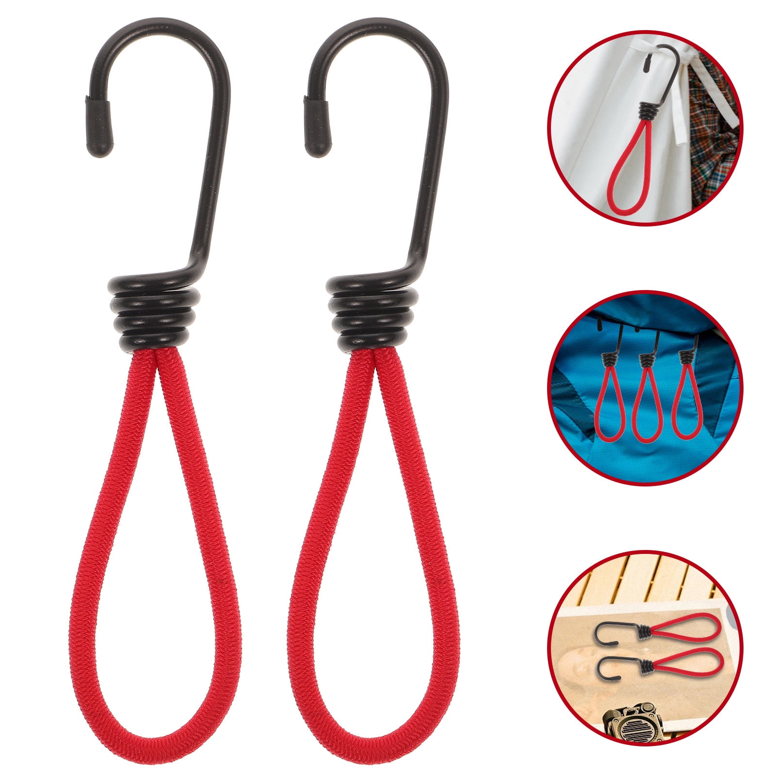 HEATSHAKING 6Pcs Outdoor Tent Elastic Rope Buckle for Camping and ...