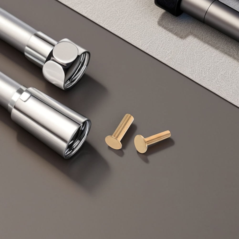 HEATSHAKING 7Pairs Copper Rivets Golden Round Locking Design For Knife ...