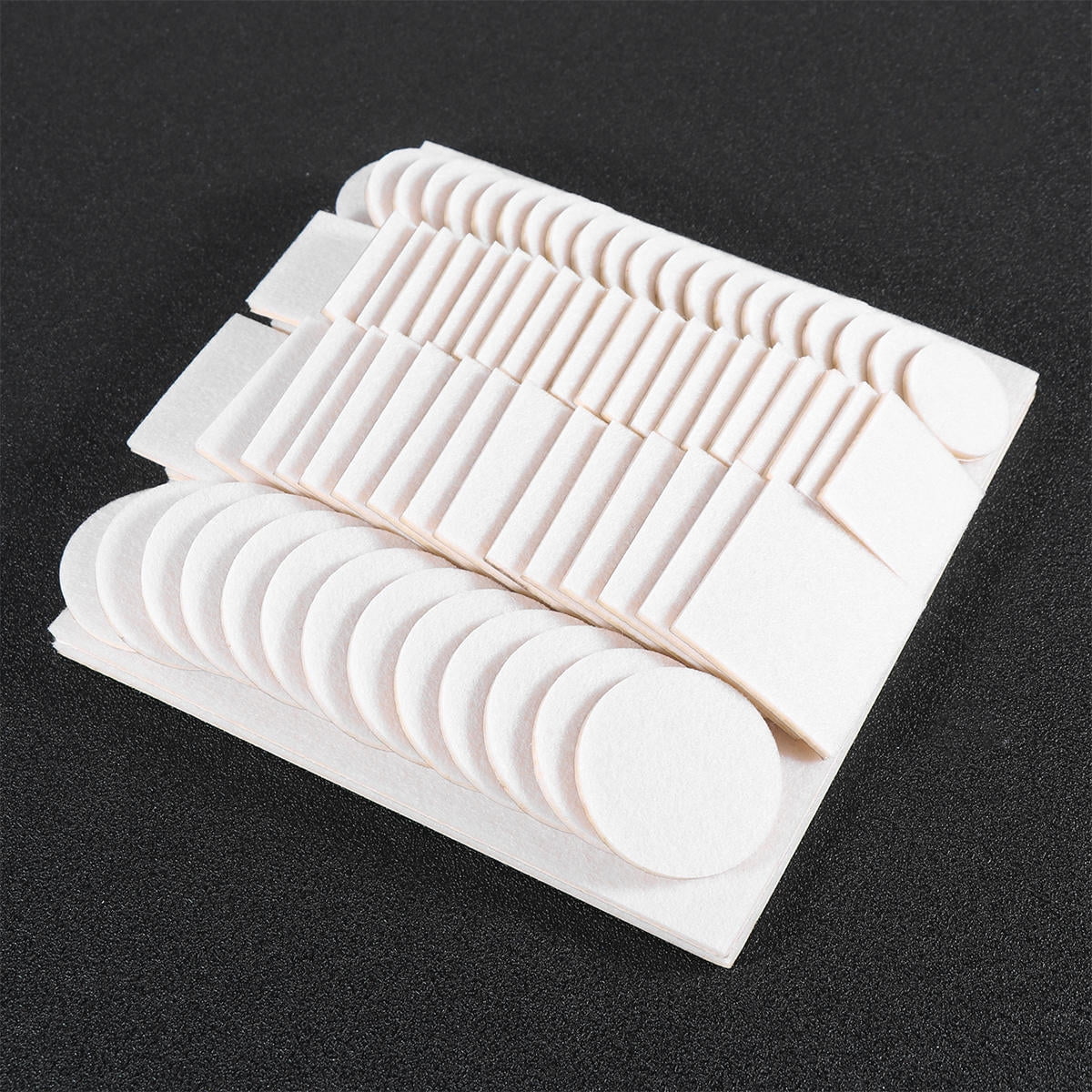 HEATSHAKING 80Set Self-stick Felt Furniture Leg Pad 3mm Thick Beige for ...