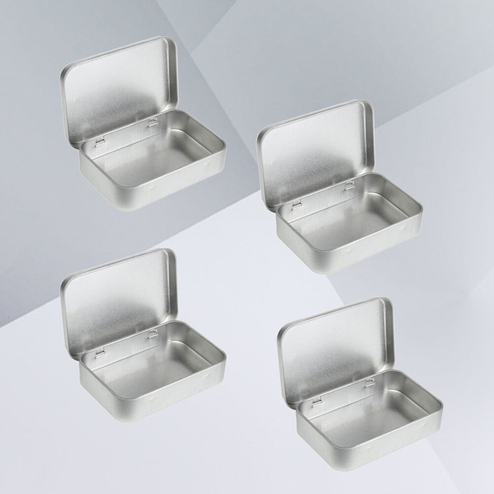 HEATSHAKING 8Pcs Portable Mini Tin Box Small Iron Storage For Camping ...