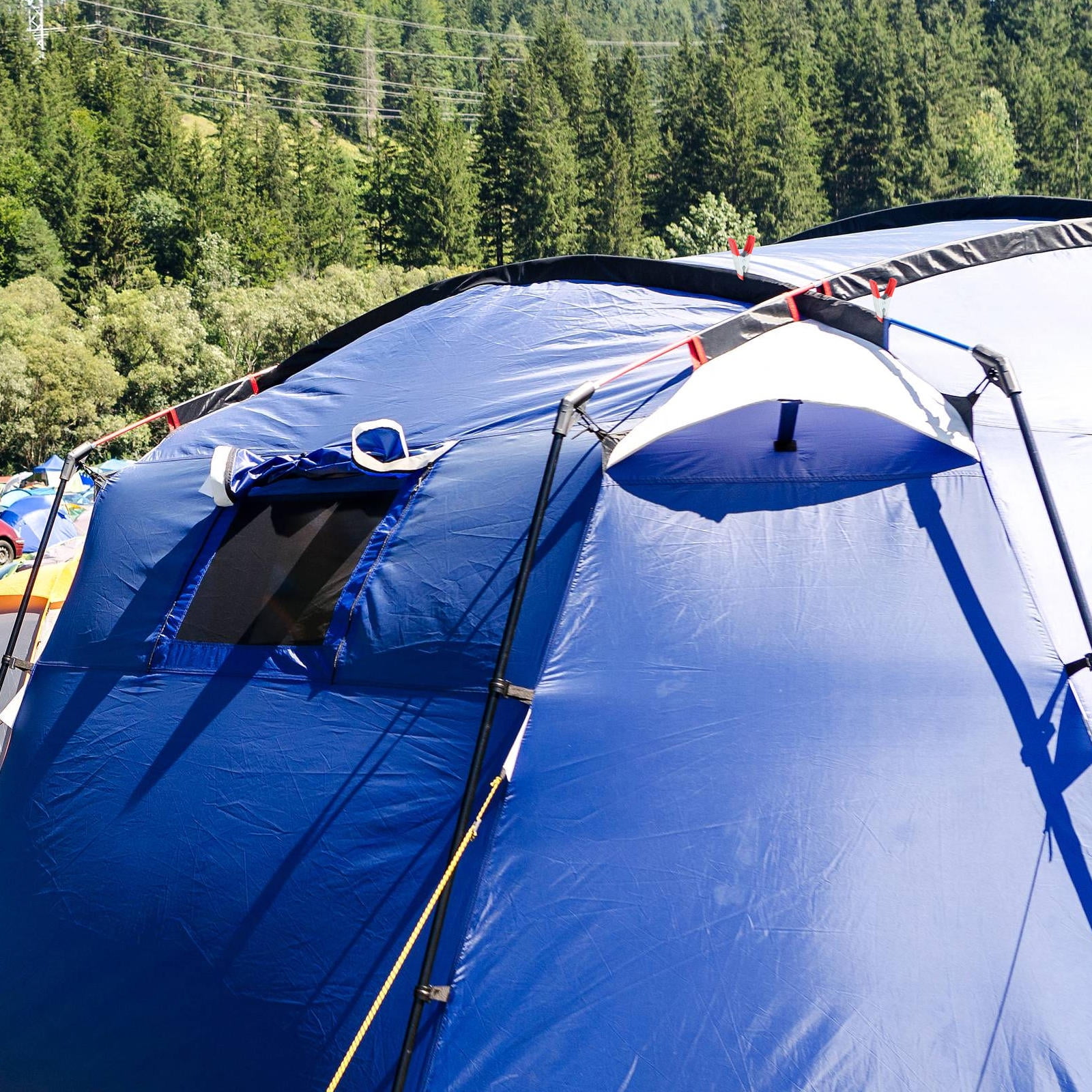 HEATSHAKING 8Pcs Steel Tent Clamp for Camping and Home Use Metal Clips ...