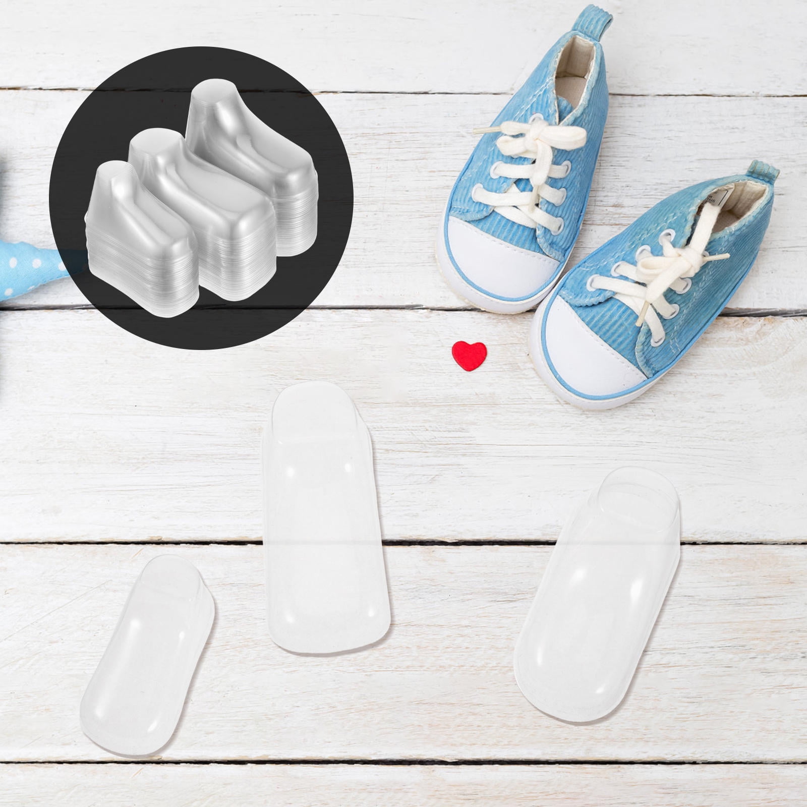 HEATSHAKING 90Pcs Baby Shoe Organizer and Display Stand for Space ...