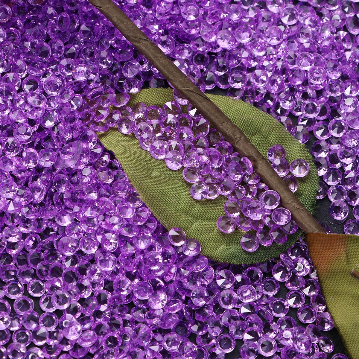 HEATSHAKING Acrylic Crystals Violet 3Mm Round Bottom Centerpieces for ...