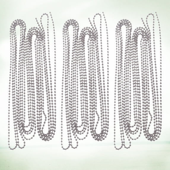 HEATSHAKING Bead Chain 3 Set Silver for DIY Keychains and Pendant ...