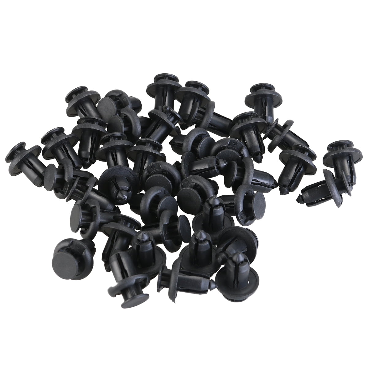 HEATSHAKING Bumper and Clips 40Pcs Black POM Polymer Automotive Clips ...