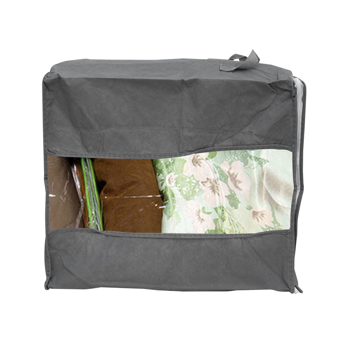HEATSHAKING Charcoal Non-woven Quilt Organizer 1Pack Storage Bags For ...