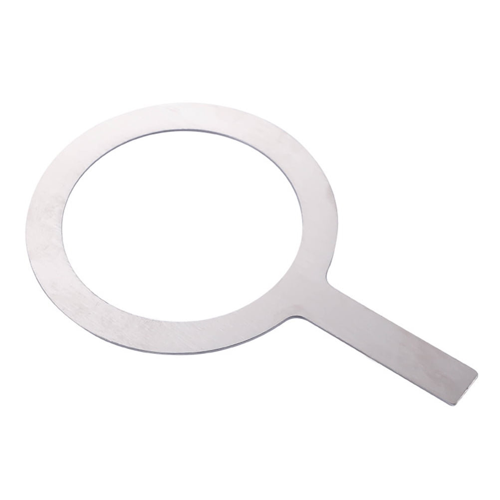 HEATSHAKING Cup Ring 1Pcs Grey Stainless Steel for Cafe 16.4 x 10.4 x 0 ...