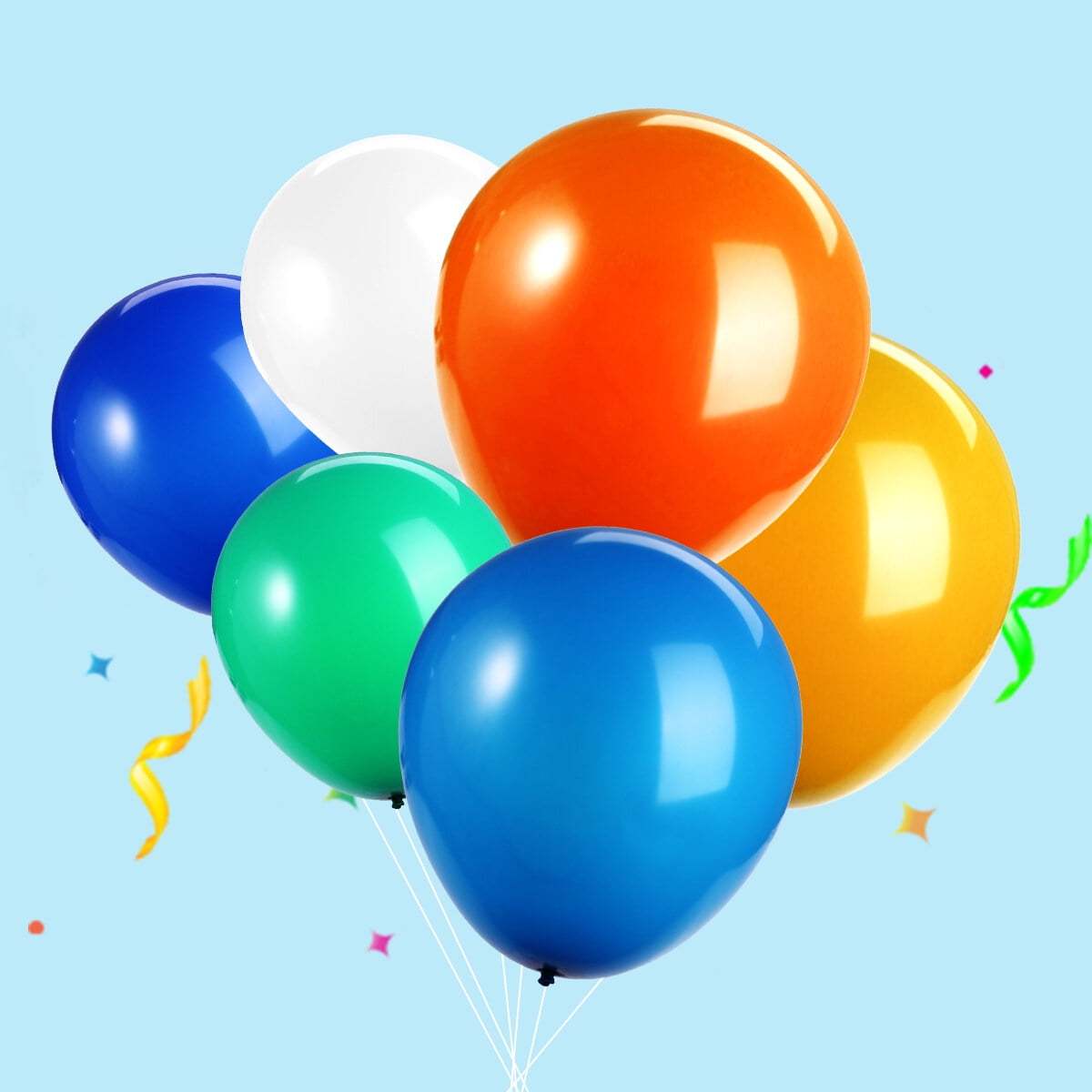 HEATSHAKING Dark Blue 5 Pcs 36 Inch Latex Balloons for Christmas Party ...