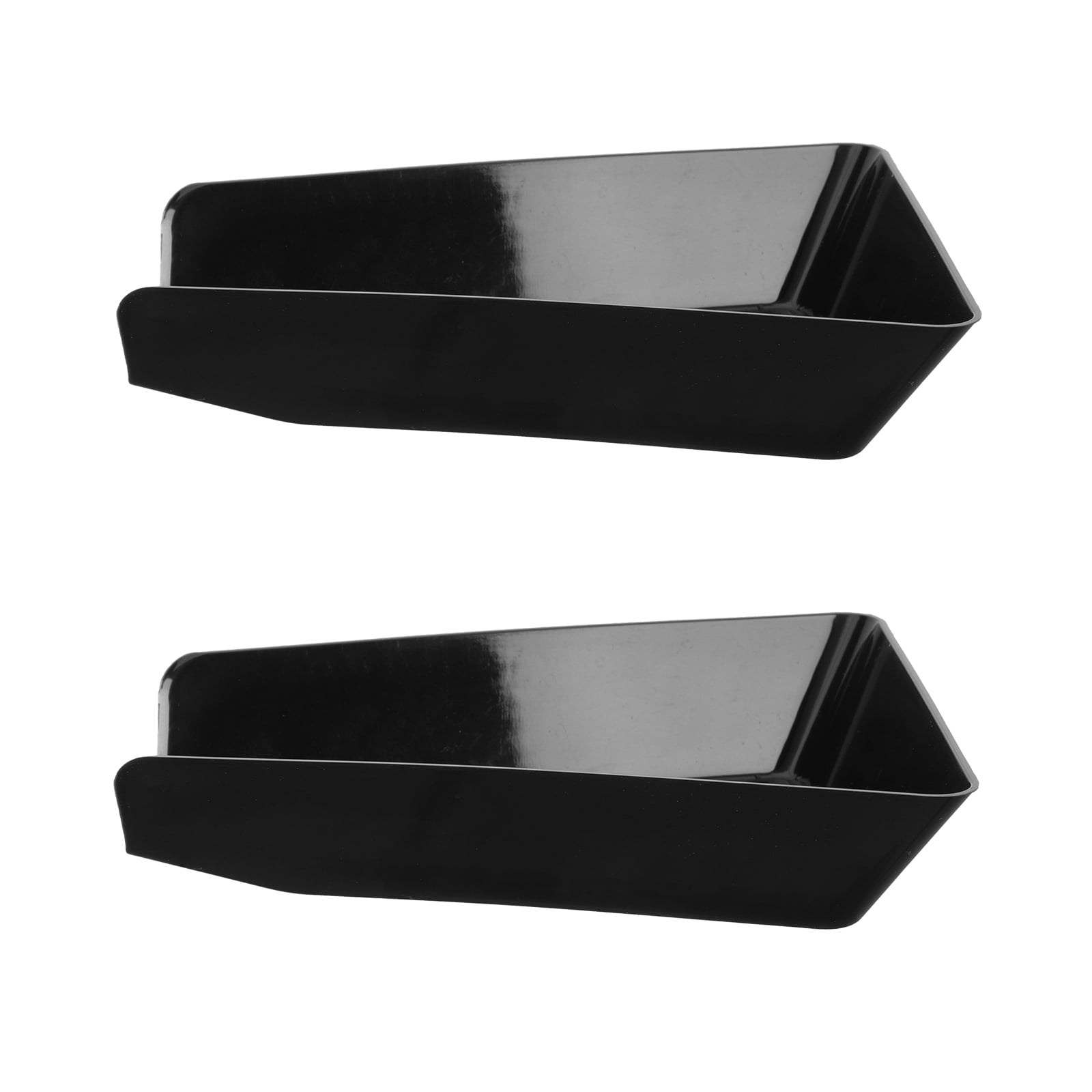 HEATSHAKING Display Tray 2Pack Rectangular Black Plastic For Coffee ...
