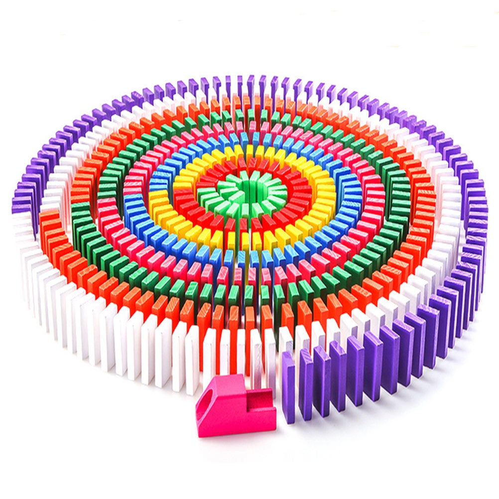 HEATSHAKING Dominoes Game 240Pack Domino Building Blocks Assorted Color ...