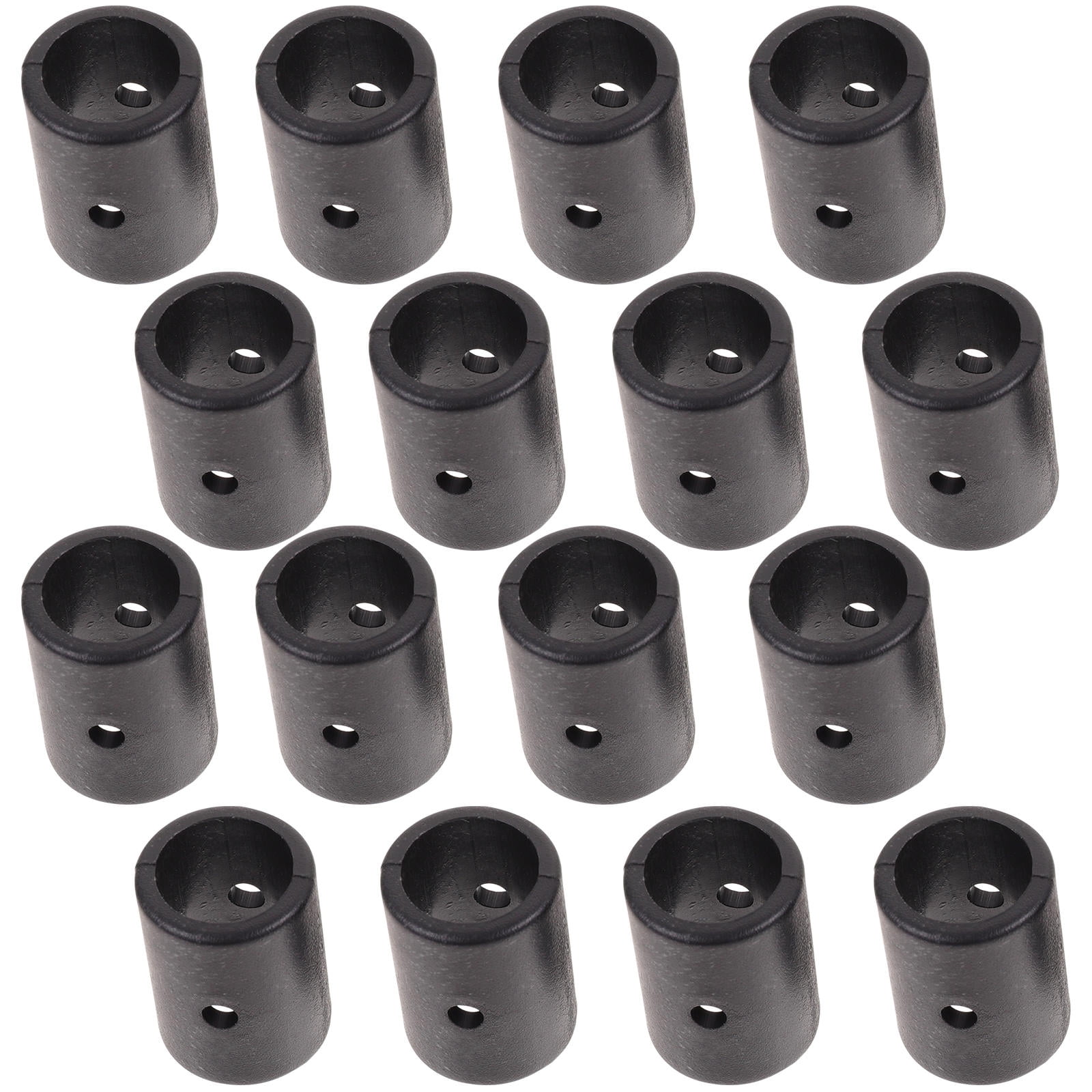 HEATSHAKING Football Table Spare Parts 16Pcs Round Black PVC Fix Soccer ...