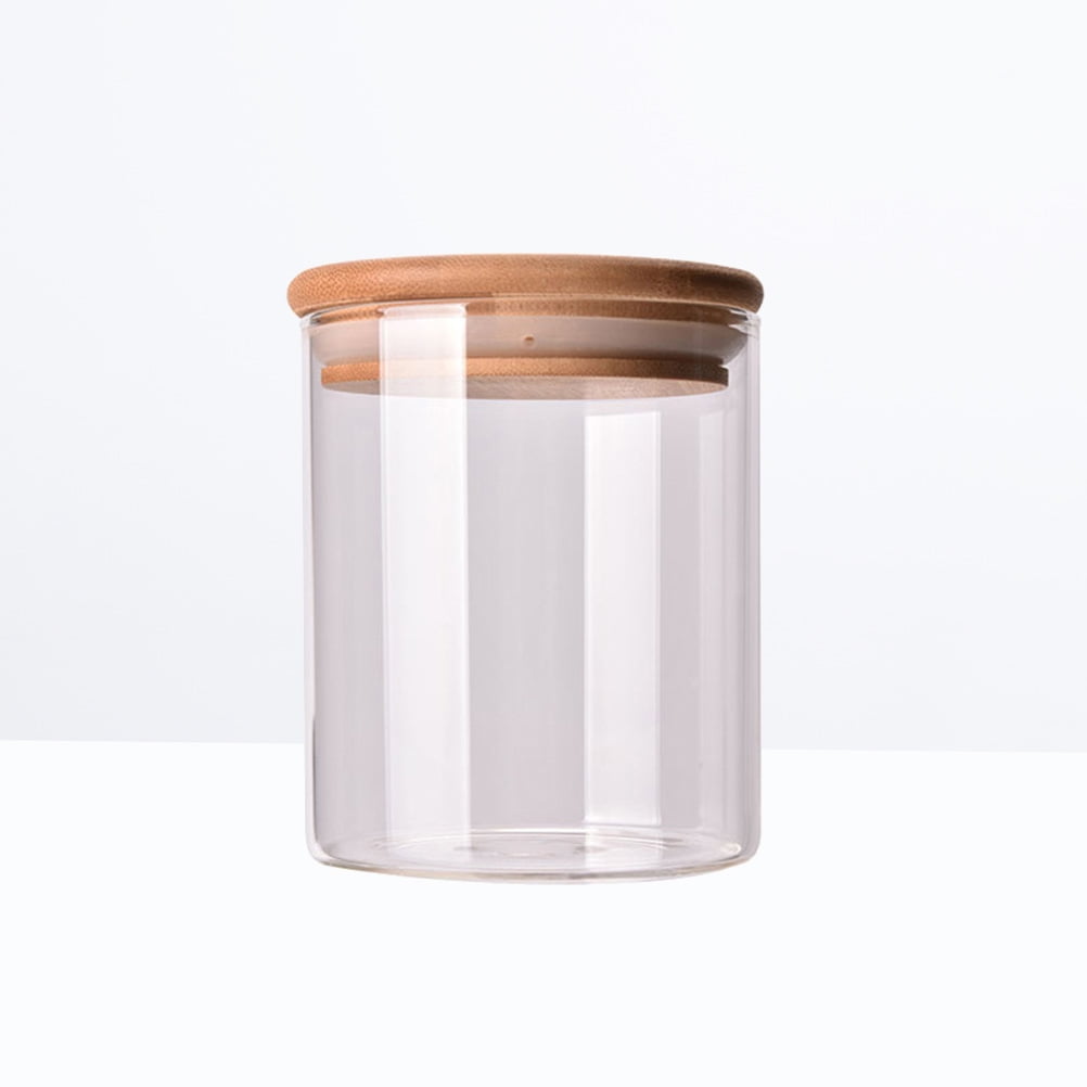 HEATSHAKING Glass Jar With Glass Lid For Kitchen Jars 10X10X10cm Size ...