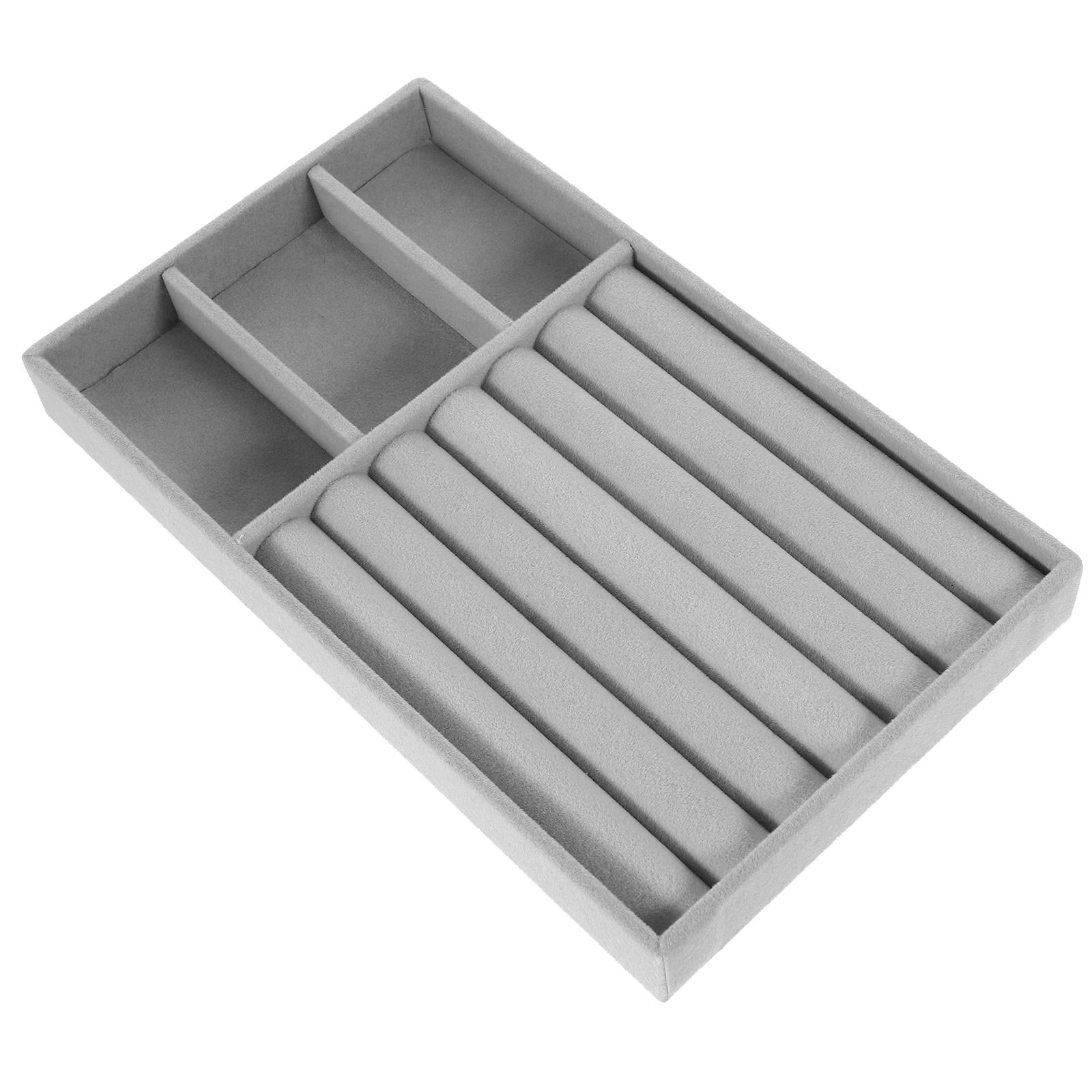 HEATSHAKING Jewelry Display Trays 1 Set Rectangular Shape Velvet ...