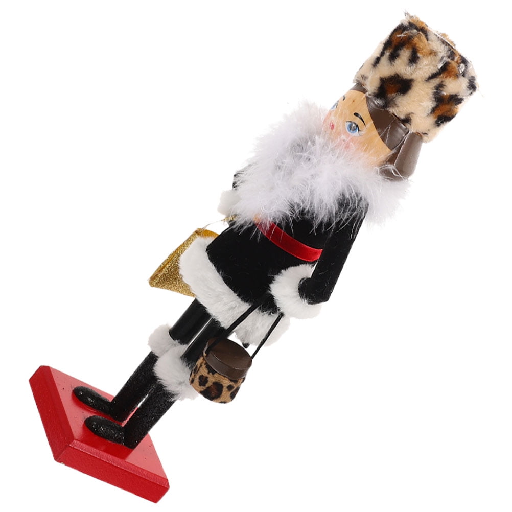 HEATSHAKING Multi Colored Nutcracker Figurine 1Pack Wooden Lady for ...