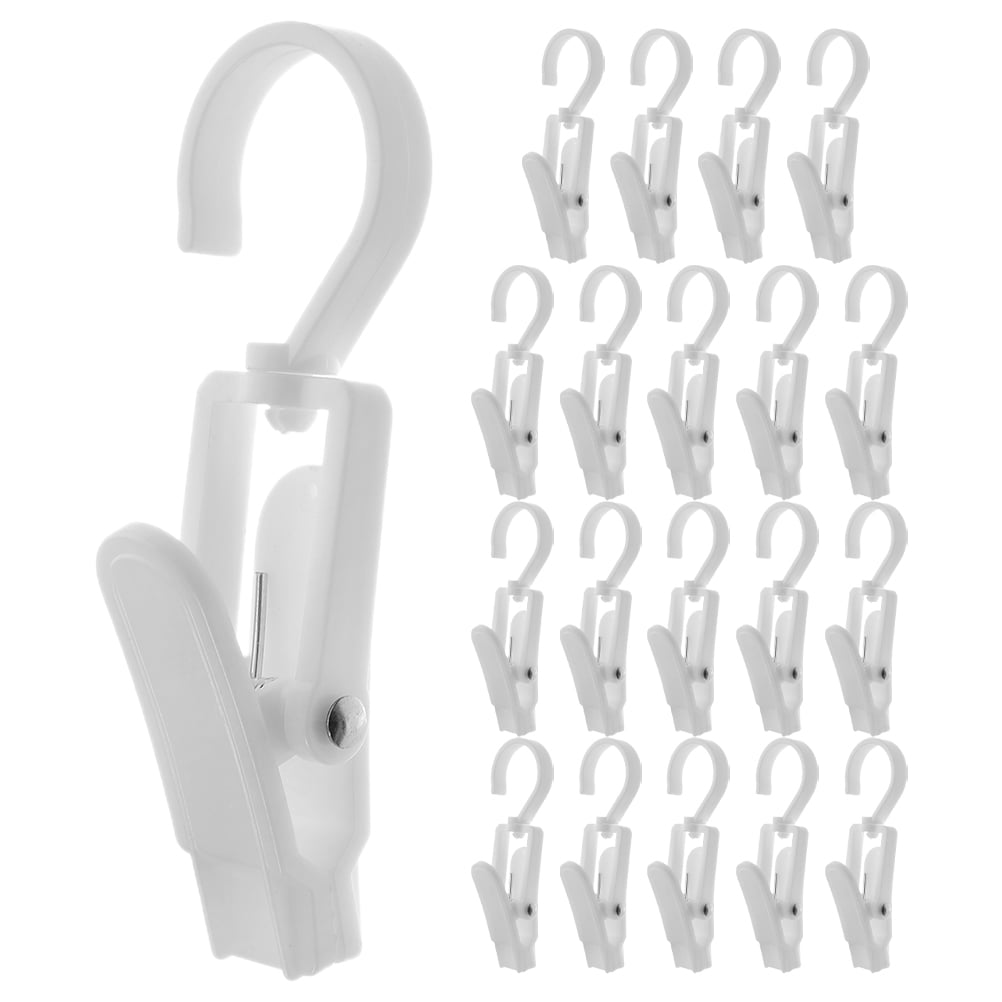 HEATSHAKING Plastic Laundry Hooks with Clips 20Pcs for Jeans and ...
