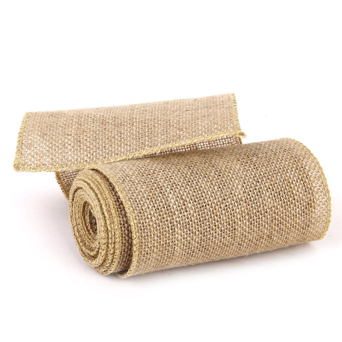 HEATSHAKING Rustic Ribbon 1Pack Hessian Jute Craft Ribbon Tablecloth ...