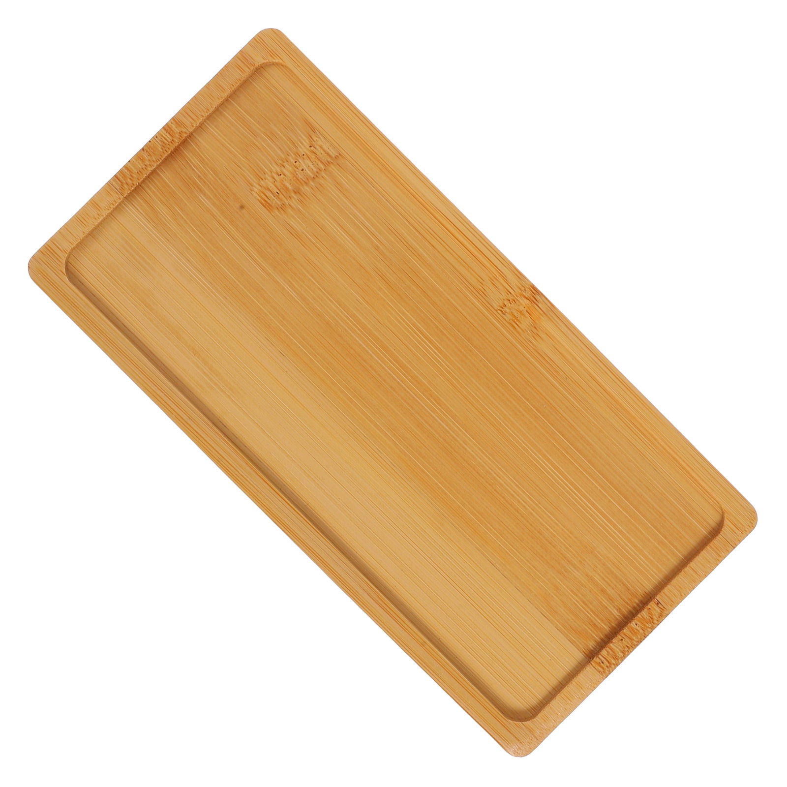 HEATSHAKING Saucer Tray for Succulent in Rectangle Shape Bamboo with ...