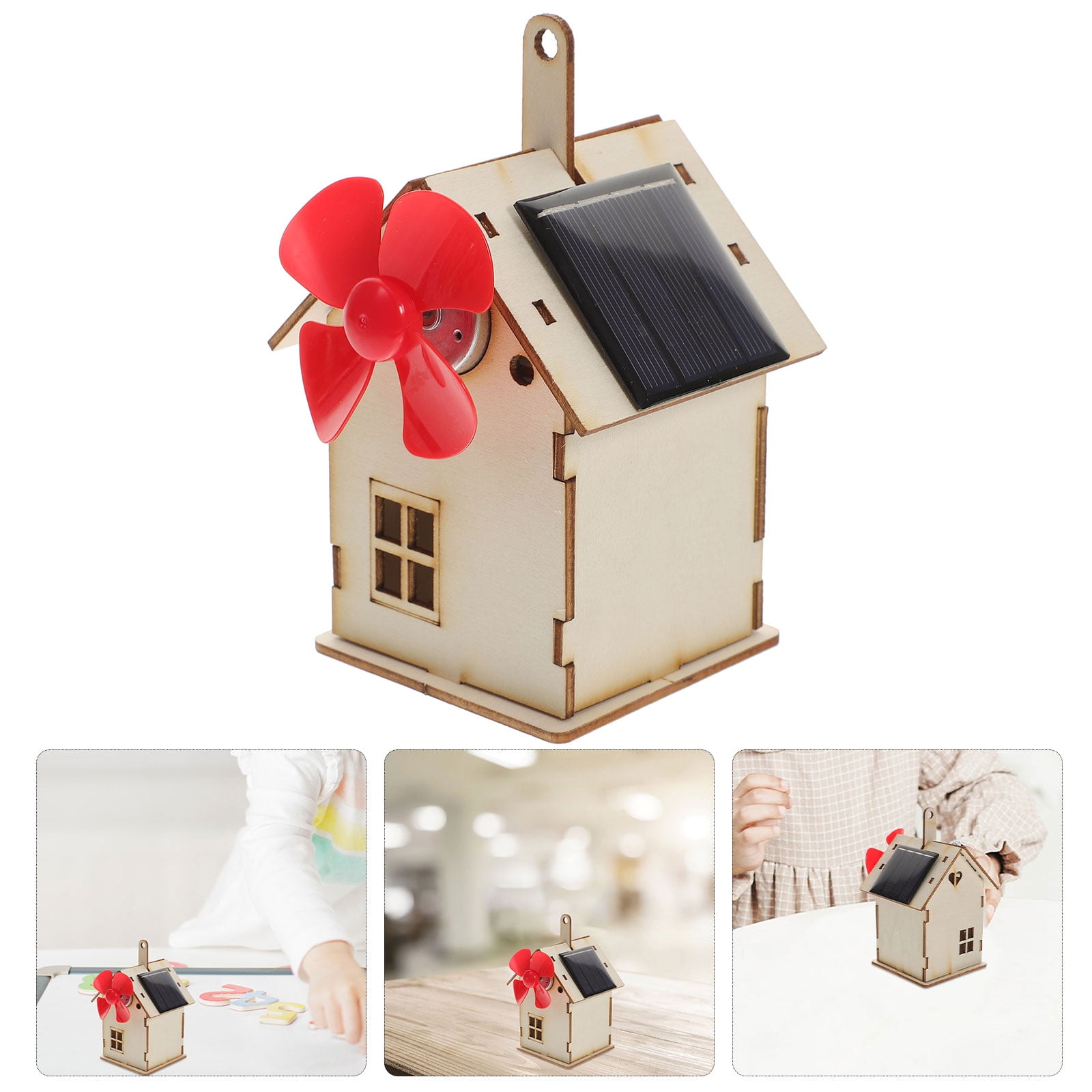 HEATSHAKING Solar Small House Model Kits 1Set Diy Assembly Indoor ...