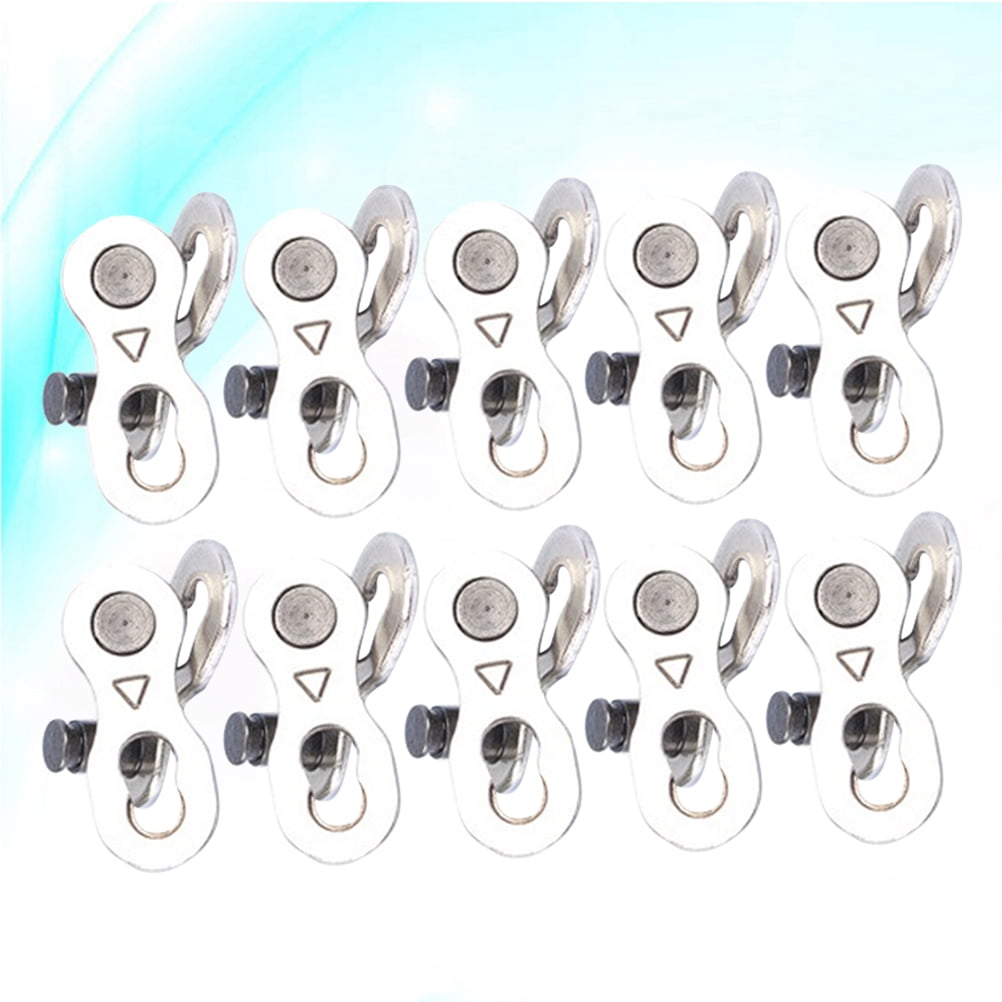 HEATSHAKING Steel Bike Chain Link 10 Pair for Bicycle Maintenance and ...