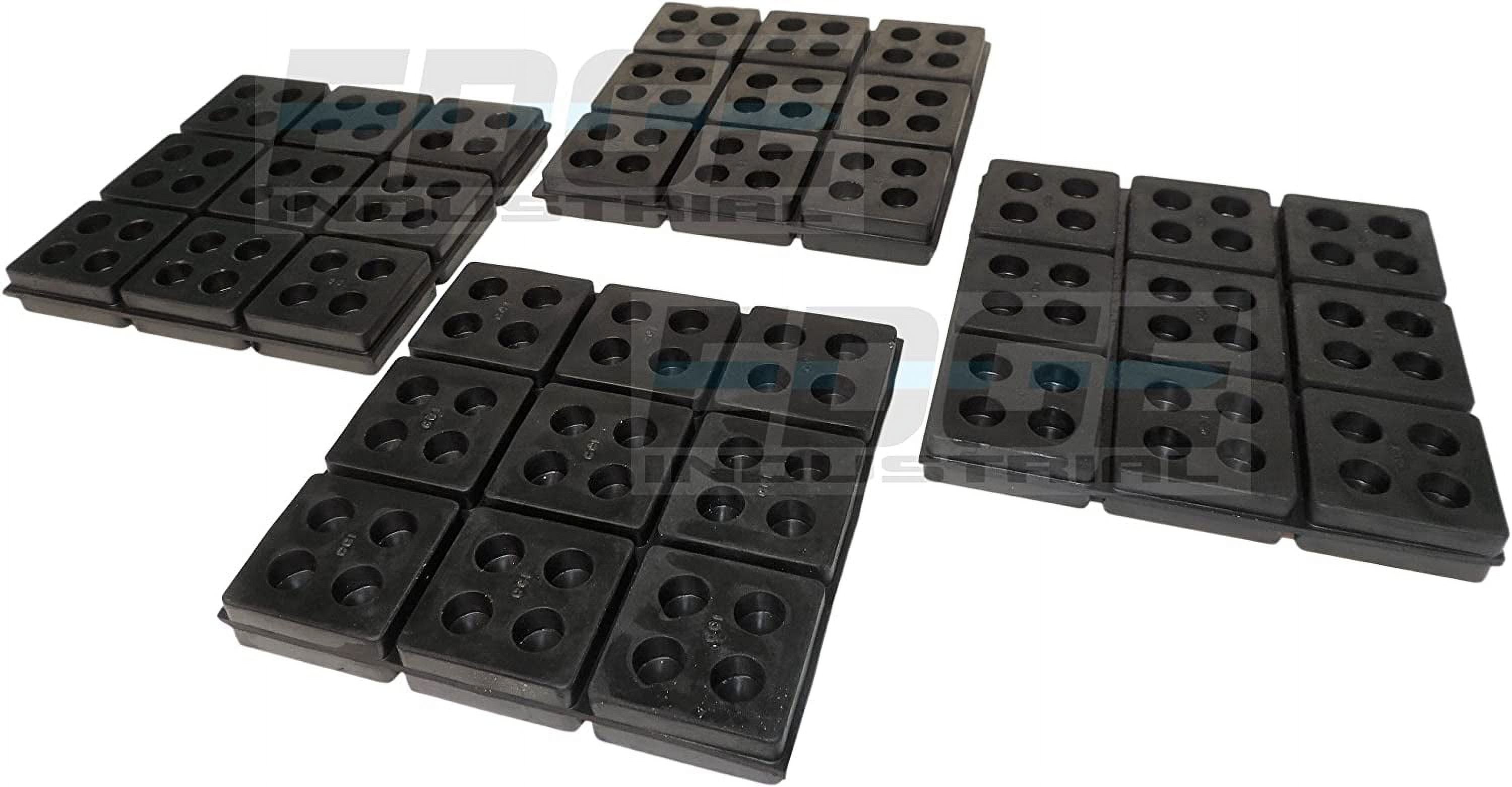 HEAVY DUTY ANTI VIBRATION ISOLATION PADS 6" X 6" X 3/4" ALL RUBBER ...