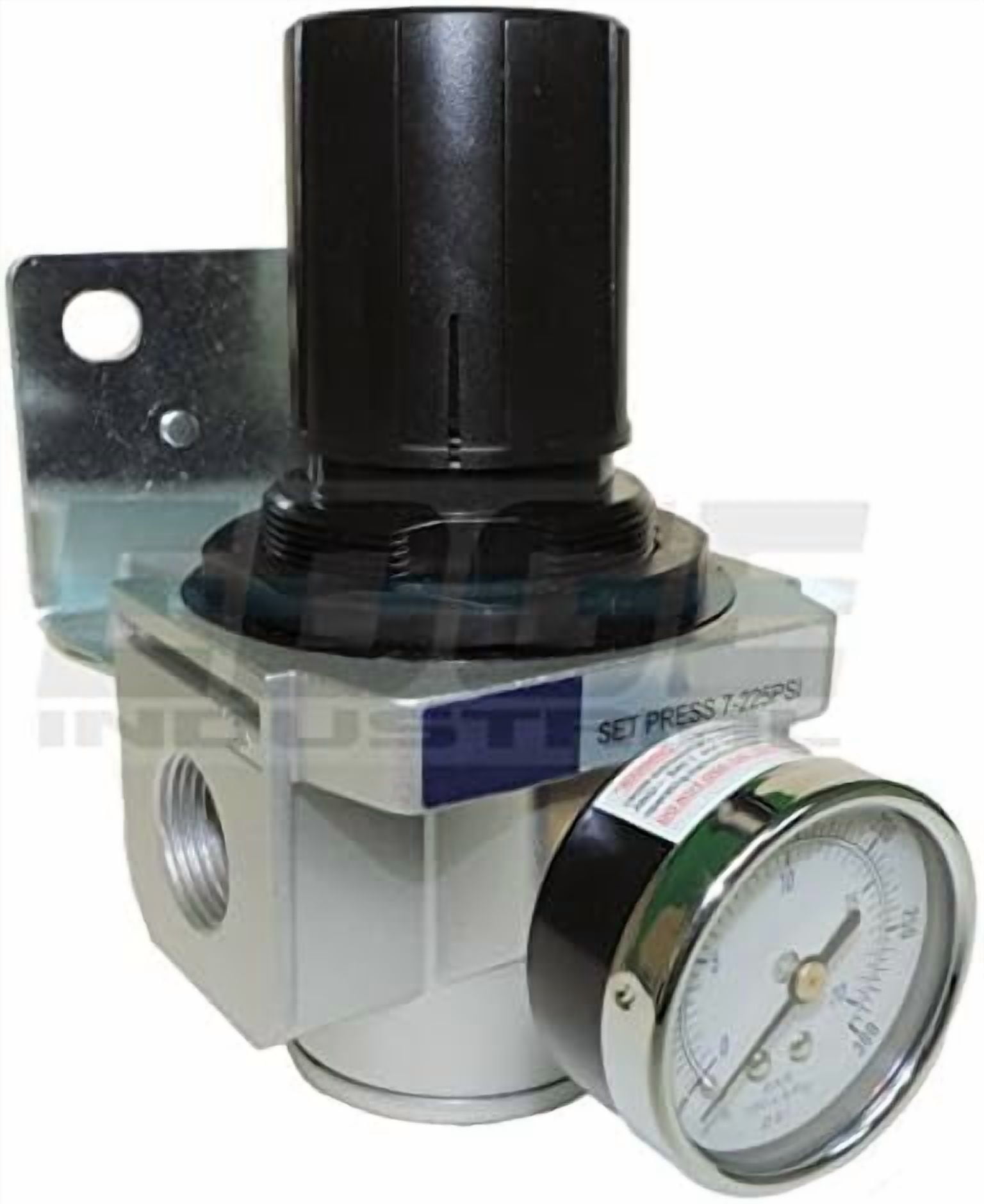 HEAVY DUTY HIGH FLOW 3/4" IN-LINE COMPRESSED AIR PRESSURE REGULATOR, 7 TO 215 PSI ADJUSTABLE ...