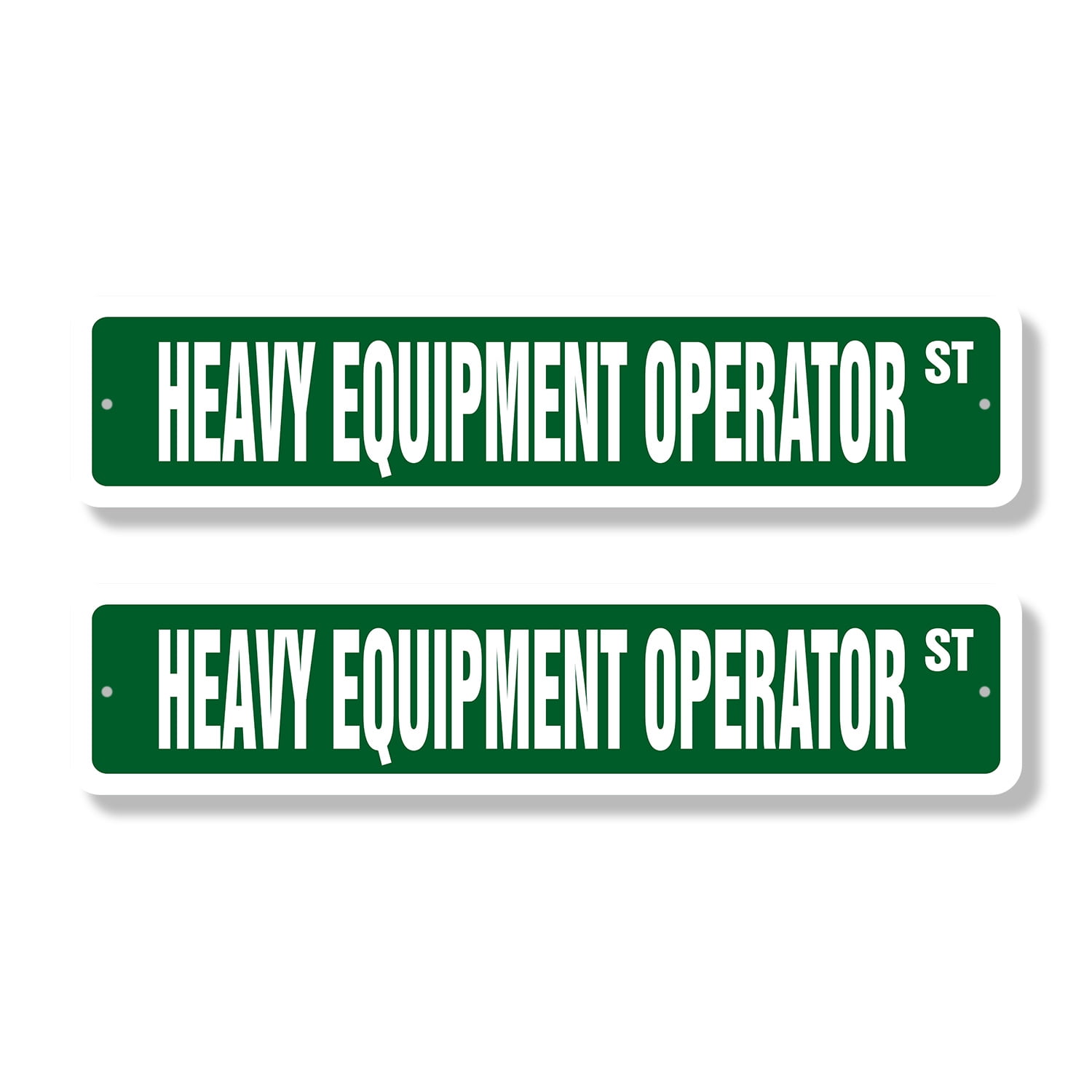 HEAVY EQUIPMENT OPERATOR Classic Street Sign (2 Pack) tractors crane ...