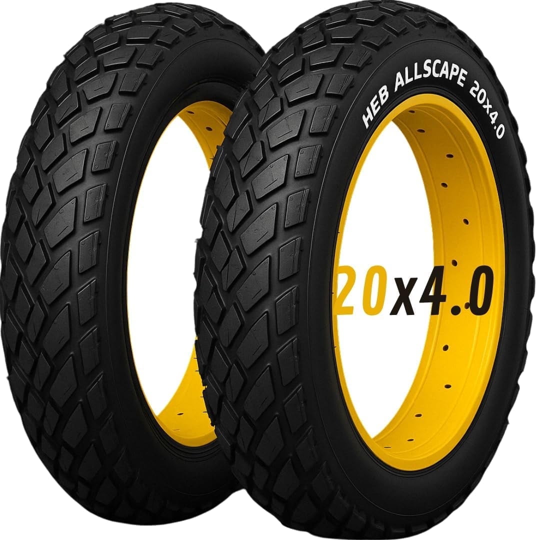 Happy Ebikes Heavy Duty 20x4 All-Terrain Bike Tires with Tubes, Built ...