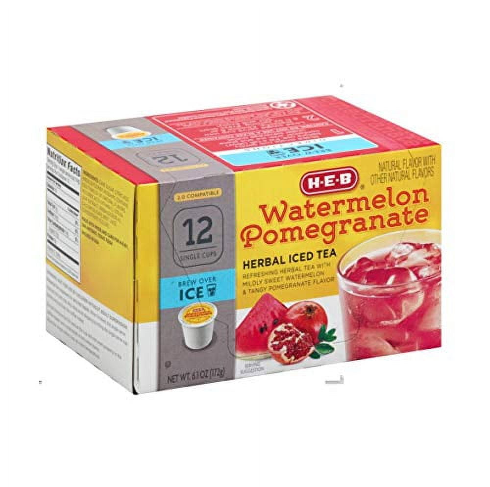 HEB Brew Over Ice, Watermelon Pomegranate Lemonade Single Serve Cups ...