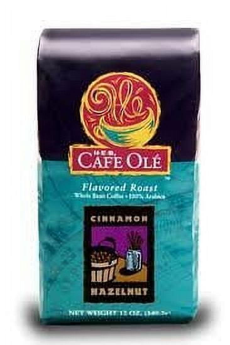HEB Cafe Ole Whole Bean Coffee 12oz Bag (Pack of 3) (Cinnamon Hazelnut ...
