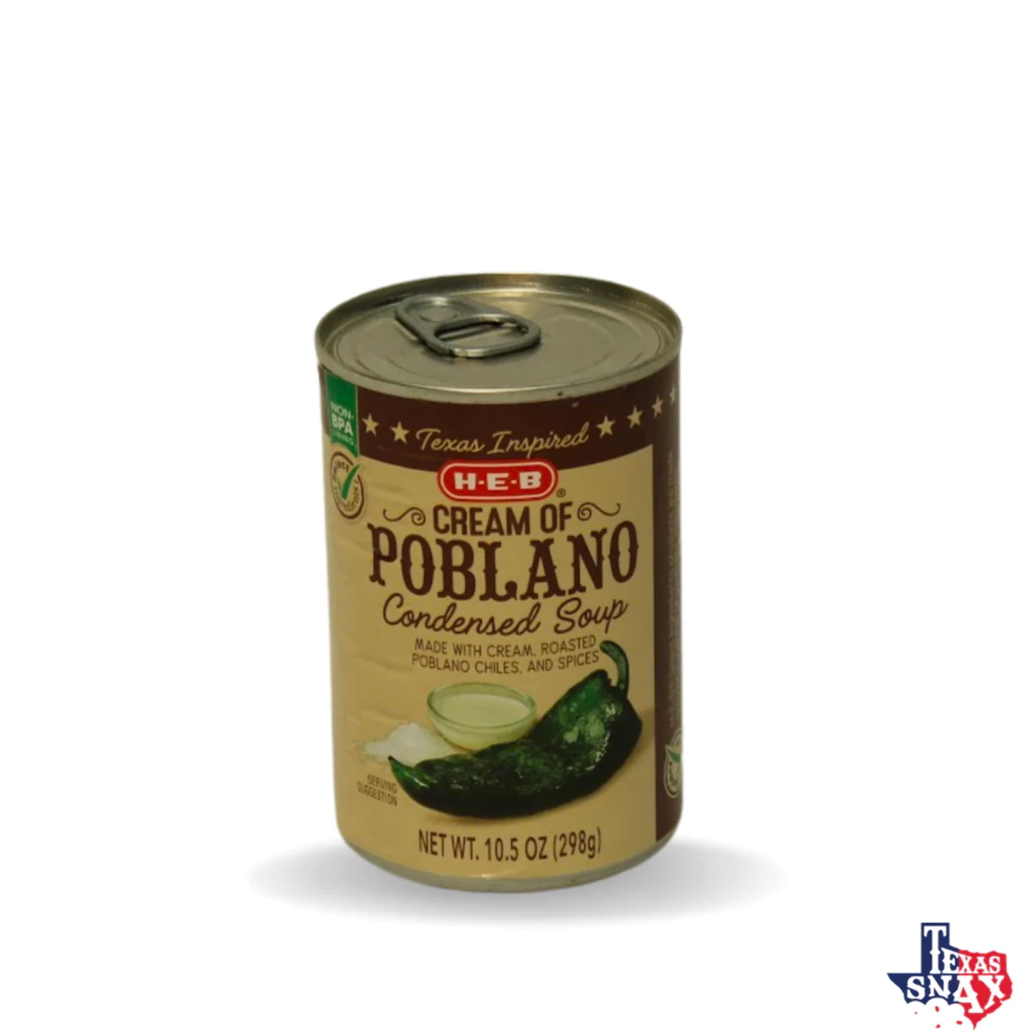 HEB Cream of Poblano Condensed Soup, Roasted Poblanos, Spices & Cream ...