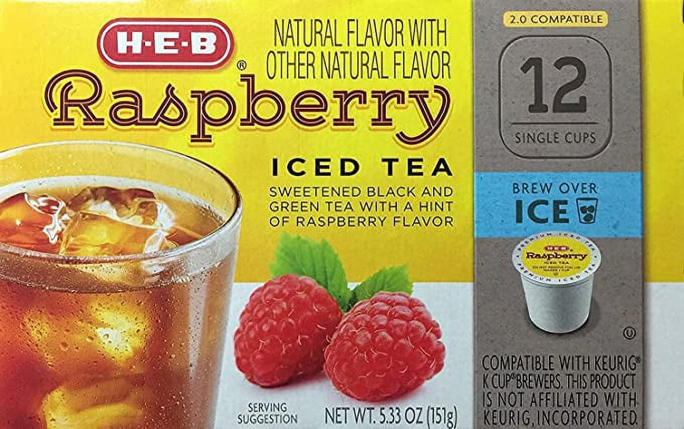 H-E-B Raspberry Iced Tea Pods, Single Serve, 12 Count - Walmart.com