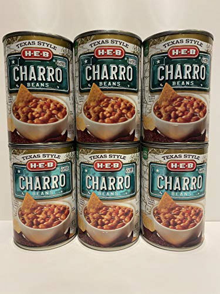 HEB Texas Style Charro Beans 15 Oz Can (Pack of 6) - Walmart.com
