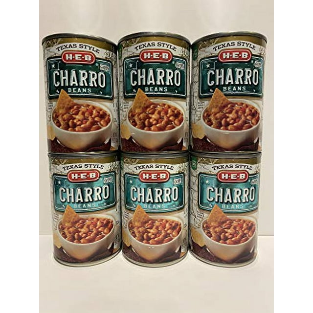 HEB Texas Style Charro Beans 15 Oz Can (Pack of 6) - Walmart.com