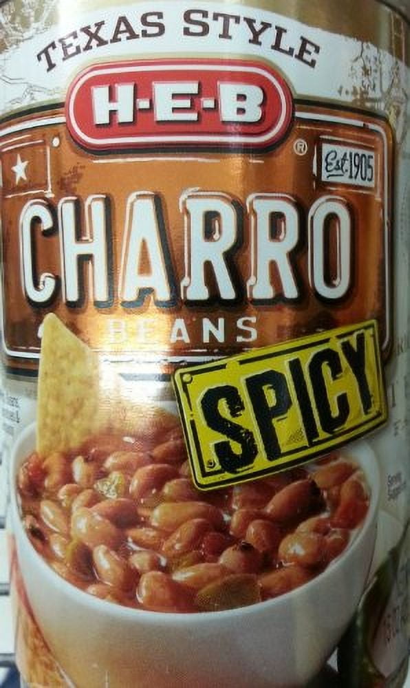 HEB Texas Style Charro Beans, Spicy KKS1 15 Oz Can (Pack of 6 ...