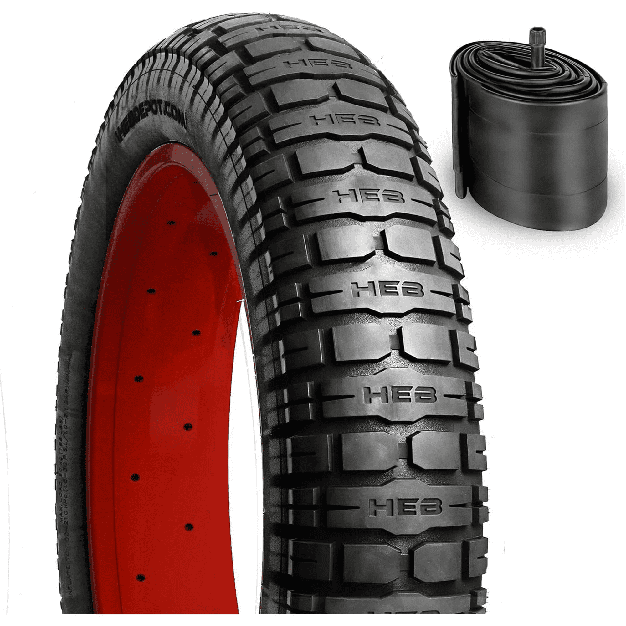 HEB VIPERESS 20x4 Bike Tire - Fat Tire for Ebike MTB, Heavy Duty High ...