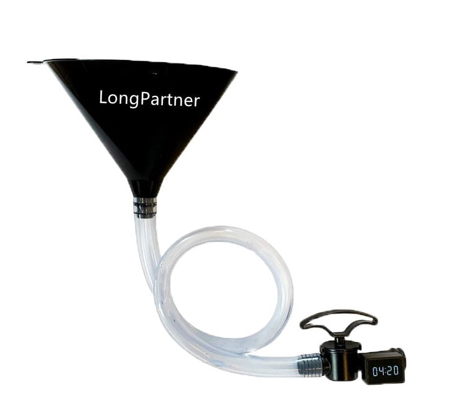 HEBEERNEW plastic beer funnel drinking with timer valve great bar gift ...