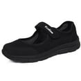 HEBELEENA Mary Jane Flats Wide Width Shoes for Women Runing Walking ...