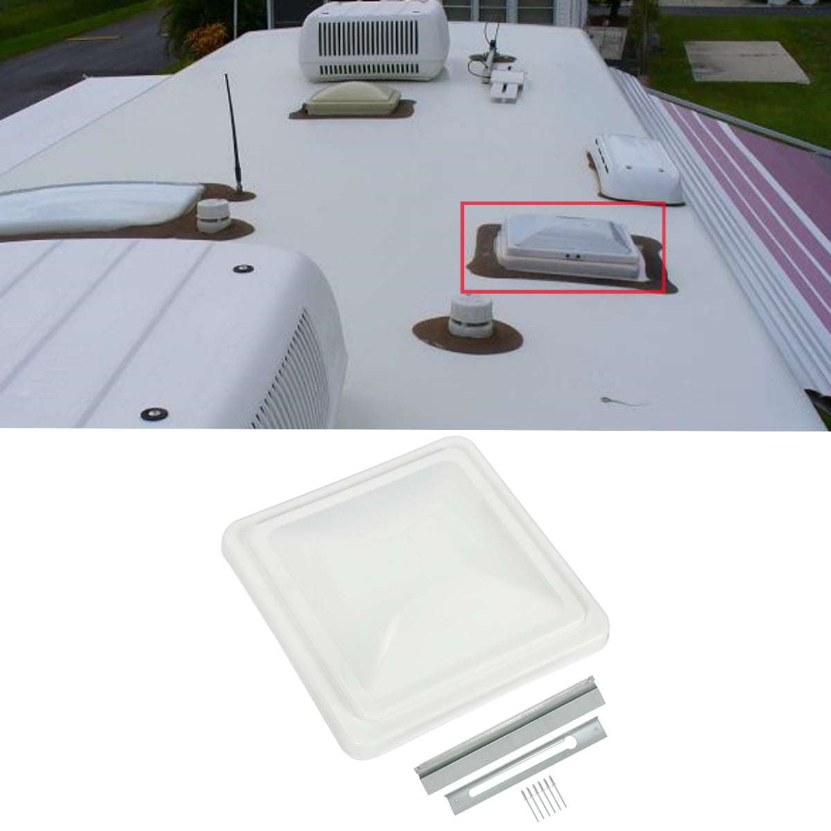HECASA 14" RV Roof Vent Cover Trailer Campe Motorhome Universal ...