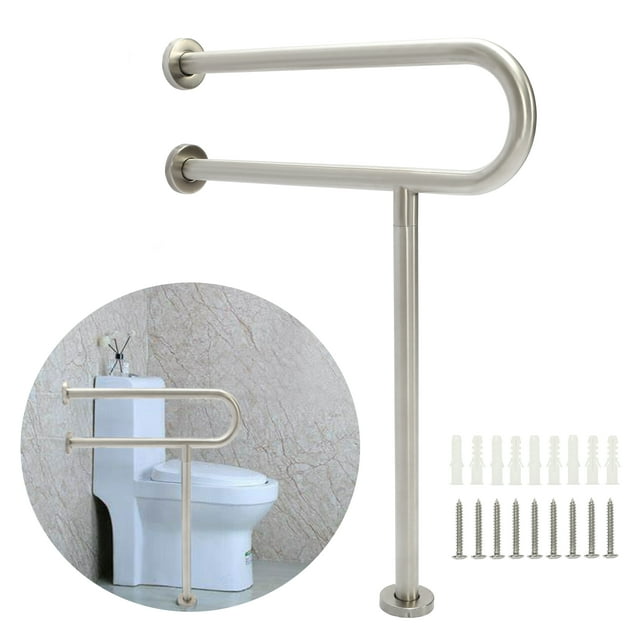 HECASA 24 Inch Toilet Handicap Support Grab Bars Rails 304 Stainless ...