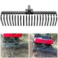 "HECASA 3 Point 5 FT Pine Straw Needle Rake, Compact Tractors/ATV/UTV ...