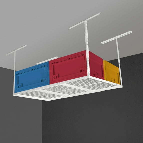 "HECASA 72"" x 36"" Adjustable Overhead Garage Storage Rack, Ceiling ...
